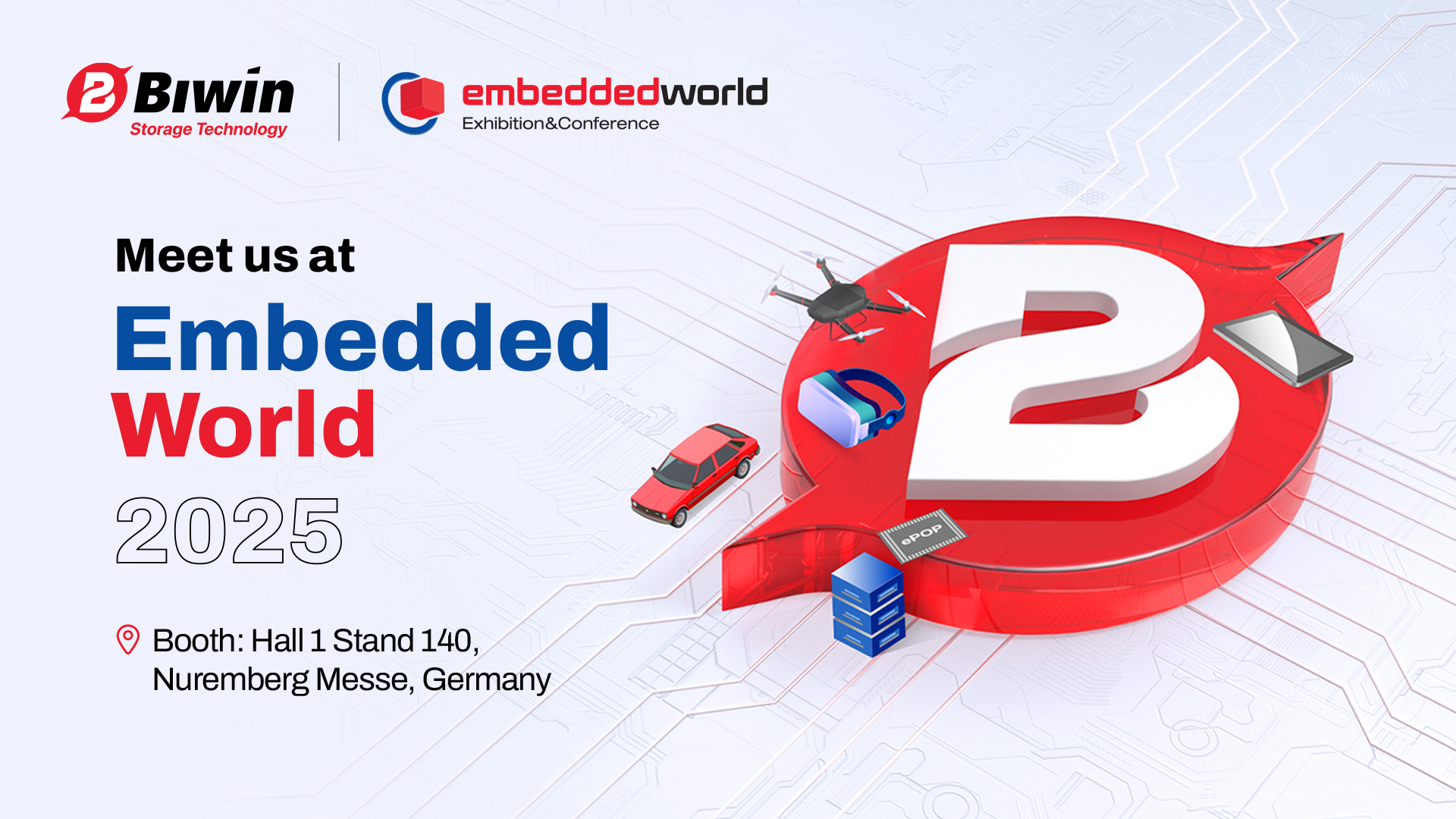 BIWIN to Showcase Cutting-Edge Storage Solutions at Embedded World 2025